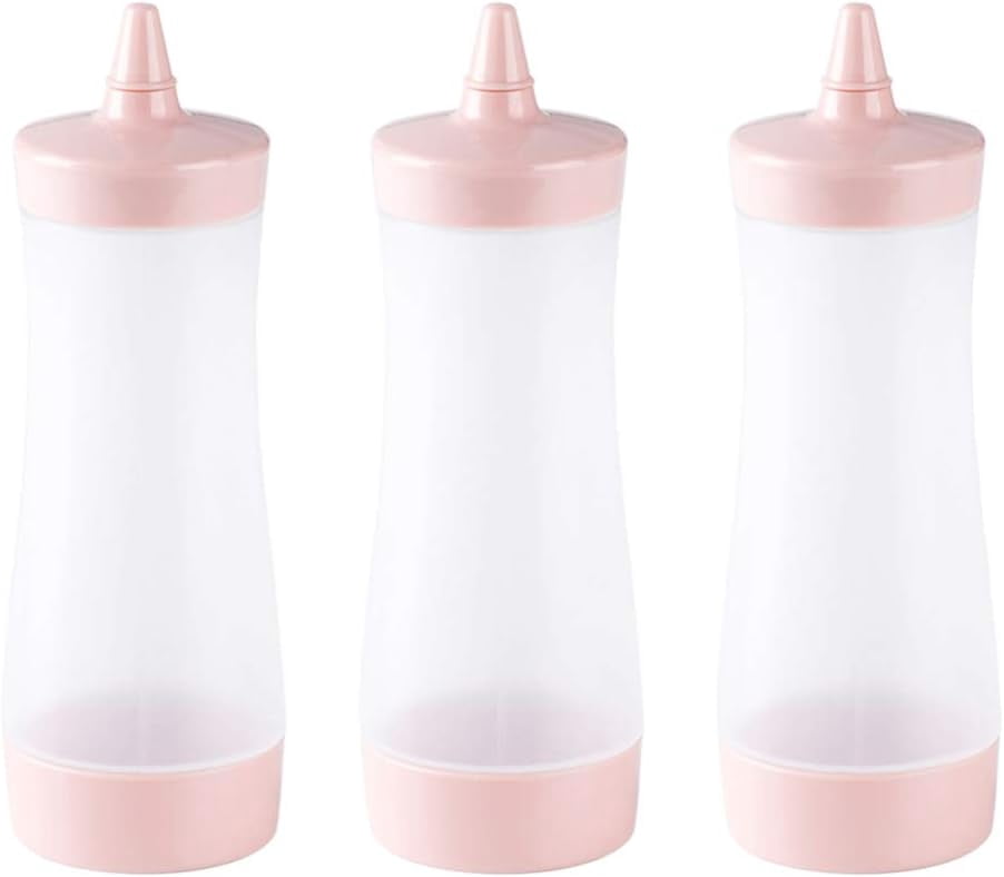 BERTDOMD 2pcs Condiment Squeeze Bottle Ketchup Hot Sauce Liquids Oil ...