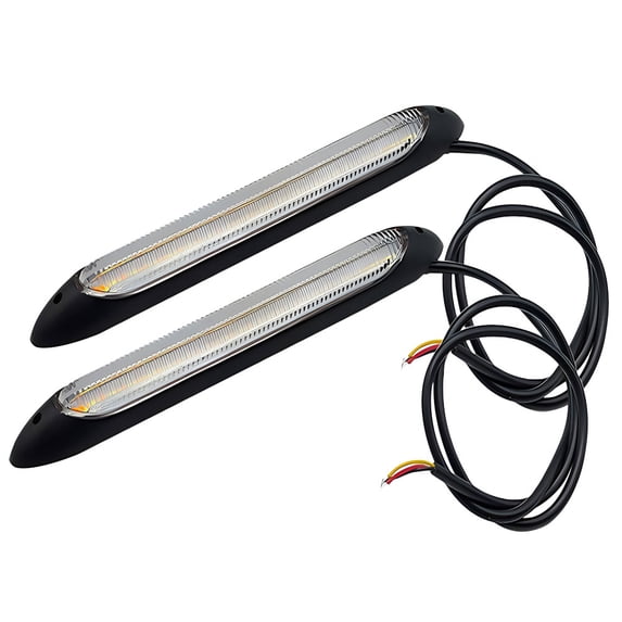 BERTDOMD 2pcs Daytime Running Light Strip Car LED Turn Signal Light ...
