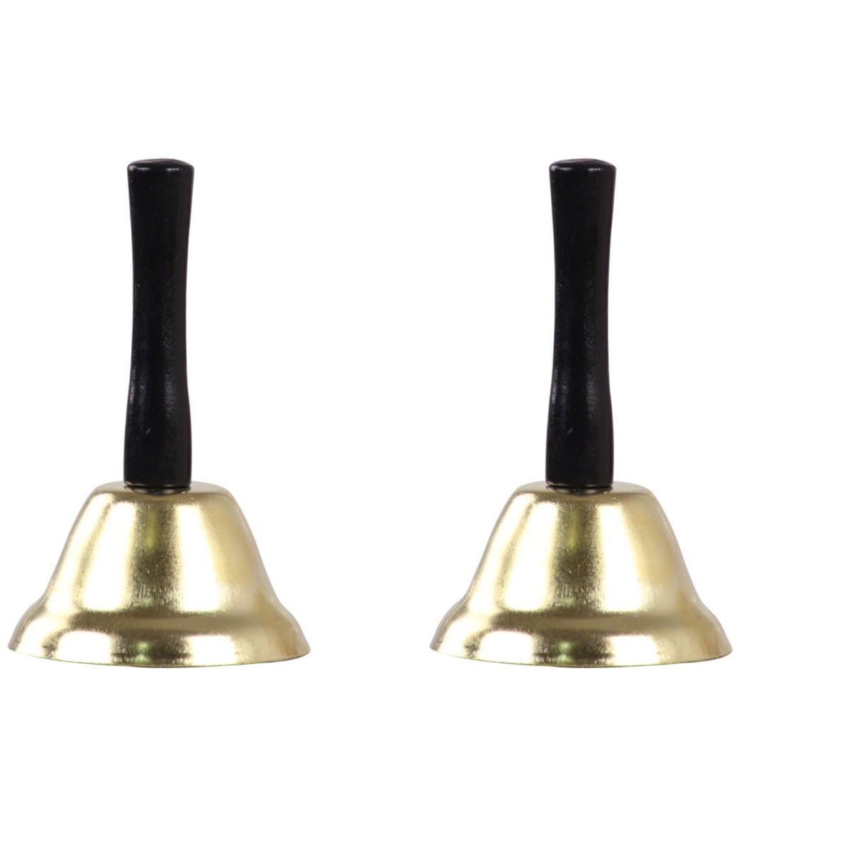 BERTDOMD 2pcs Extra Loud Hand Call Bell Wooden Handle Metal Handheld ...