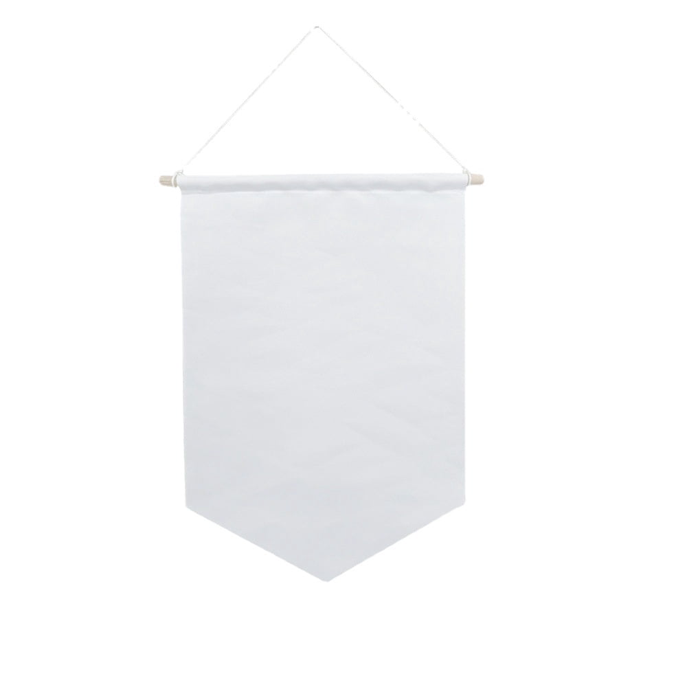 HEMOTON Blank Canvas Garden Flag for Decor White DIY Yard Banner with ...