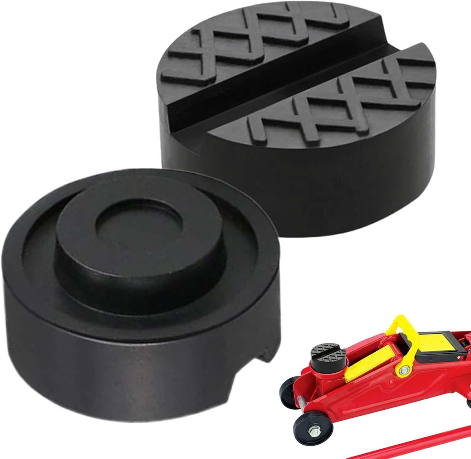 EXHUMKY 2Pcs Slotted Design Jack Pads for Car Lift Frame Rail ...