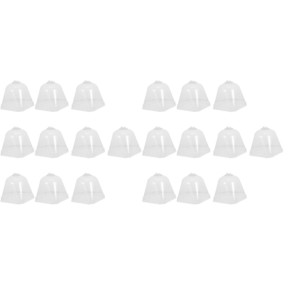 BERTDOMD 2-Pack Transparent Plastic Plant Covers Garden Cloche Dome for ...