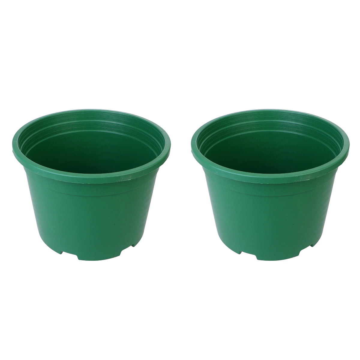BERTDOMD 2pcs Round Bucket Thicken Plastic Flower Pots Tree Growing ...