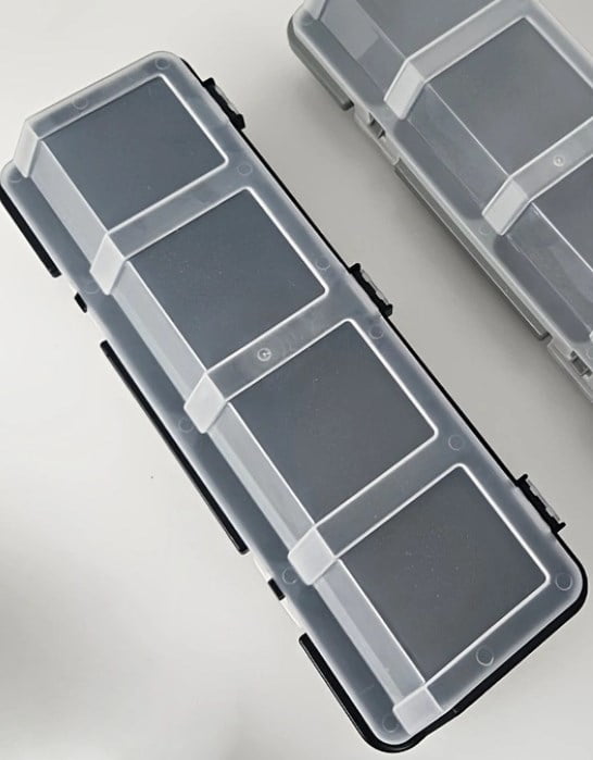 BERTDOMD 2pcs Plastic Screw Storage Bins with Lids Stackable Hardware ...