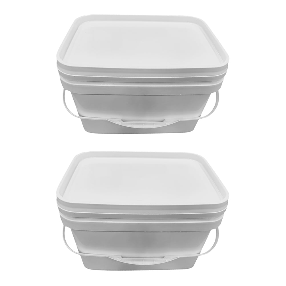 BERTDOMD 2pcs Small Paint Pail Empty Paint Holder with Plastic Lid ...