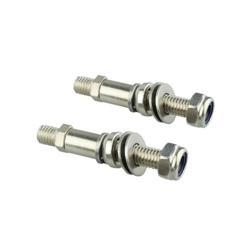BERTDOMD 2pcs Universal Motorcycle Mirrors Nuts And Bolts Aluminium ...