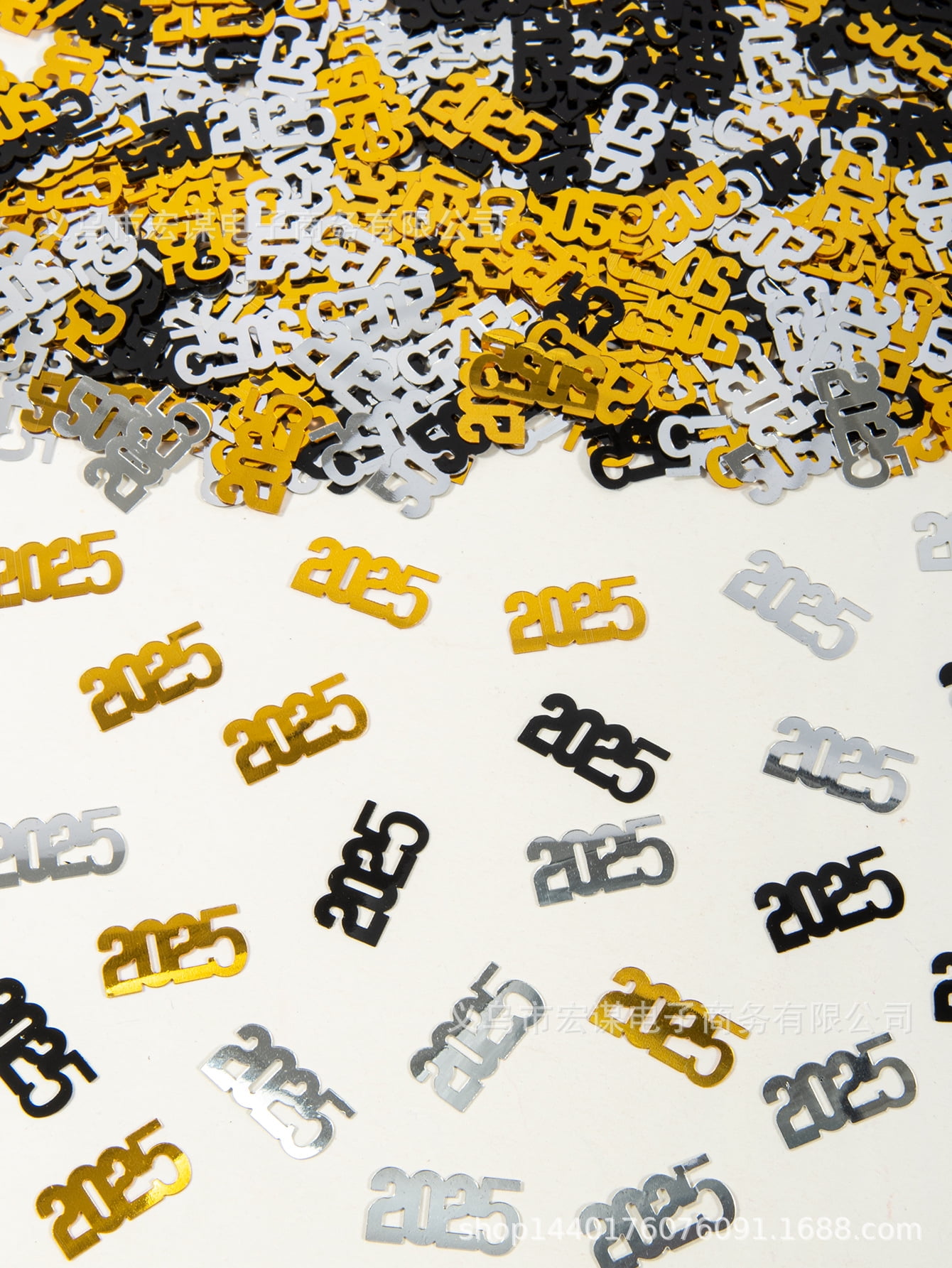 BERTDOMD 3 Pack Happy New Year Confetti 2025 Congrats Grad Graduation ...