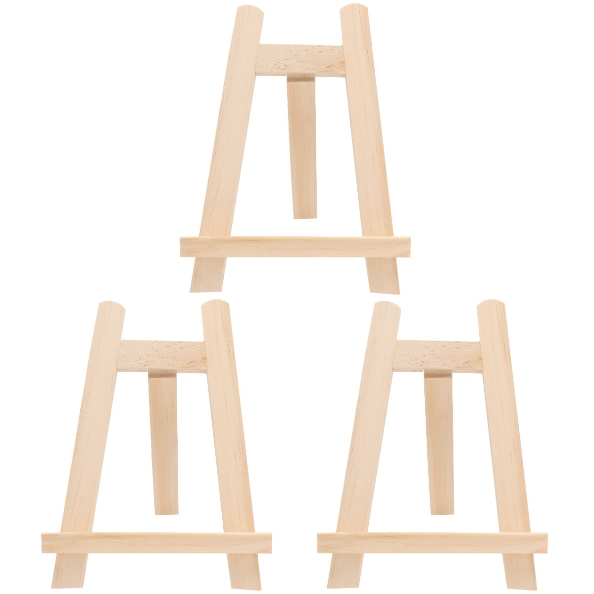 BERTDOMD 3 pcs Small Tabletop Desk Calendar Display Stand Wood Artist A ...