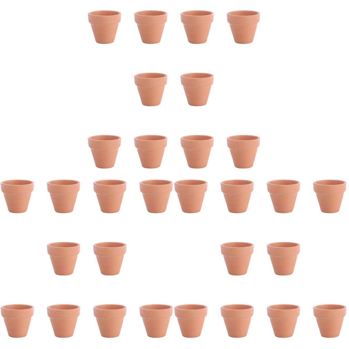 BERTDOMD 30 Pcs 5.5x5cm Small Mini Terracotta Pot Clay Ceramic Pottery ...