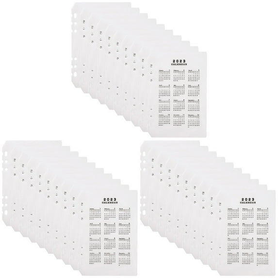 BERTDOMD 30 Pcs Detachable Binder Dividers Professional Notebook ...