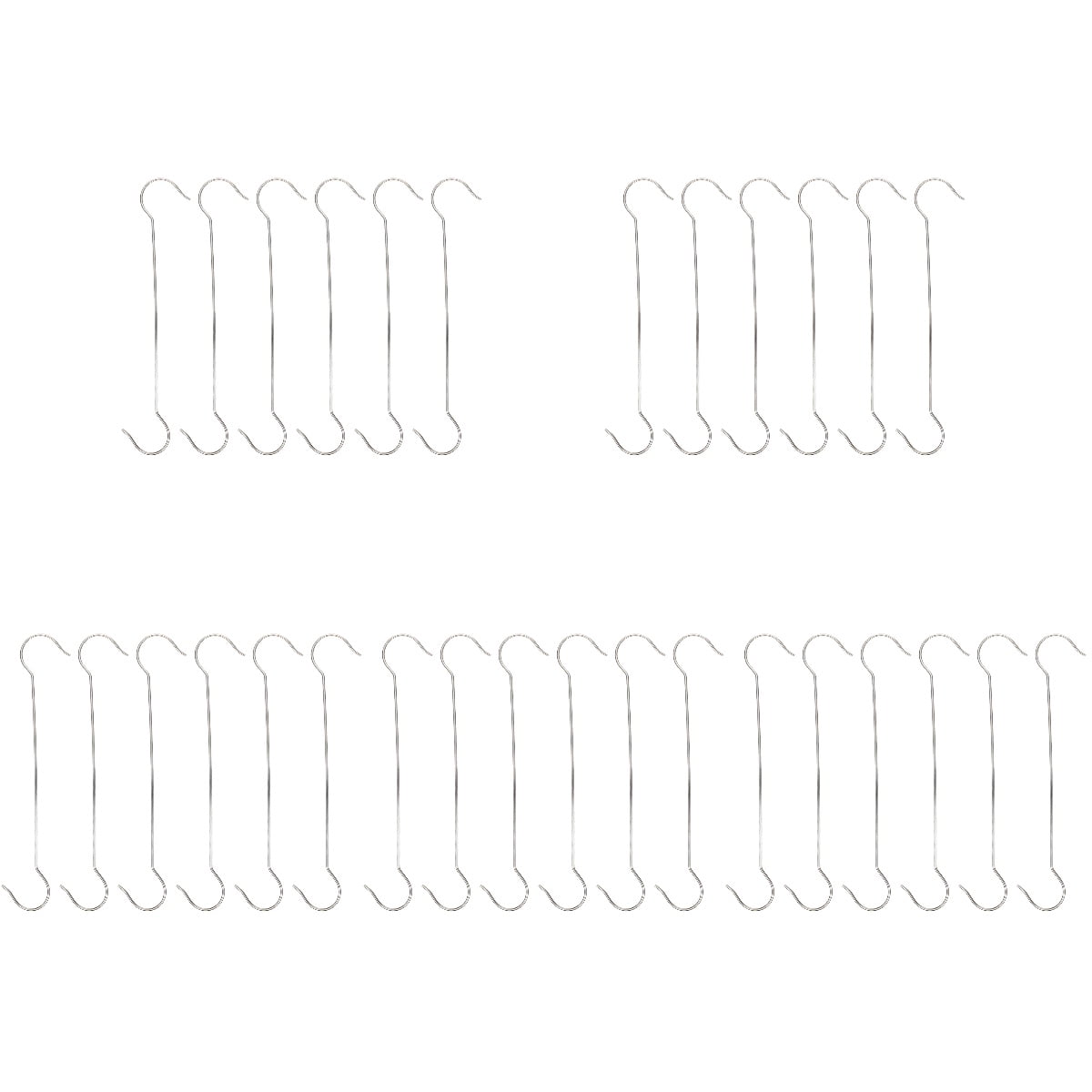 BERTDOMD 30 Pcs Heavy Duty S Hooks for Hanging Plant Bird Feeder Hooks ...