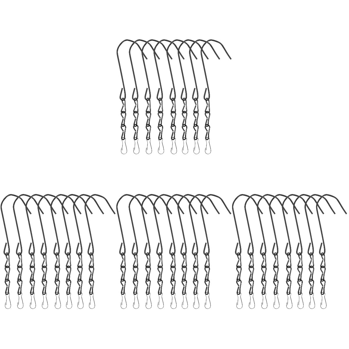 BERTDOMD 32 pcs Metal Hanging Chains for Identification Plates and ...