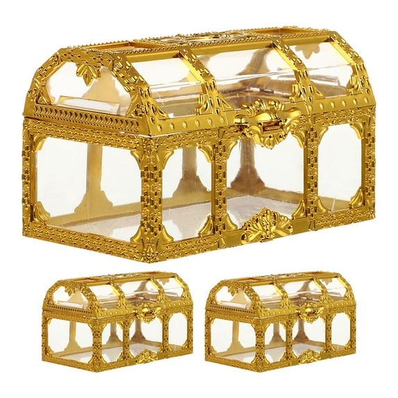 BERTDOMD 3Pcs Treasure Chest Candy Boxes Decorative Wedding Favor Boxes ...