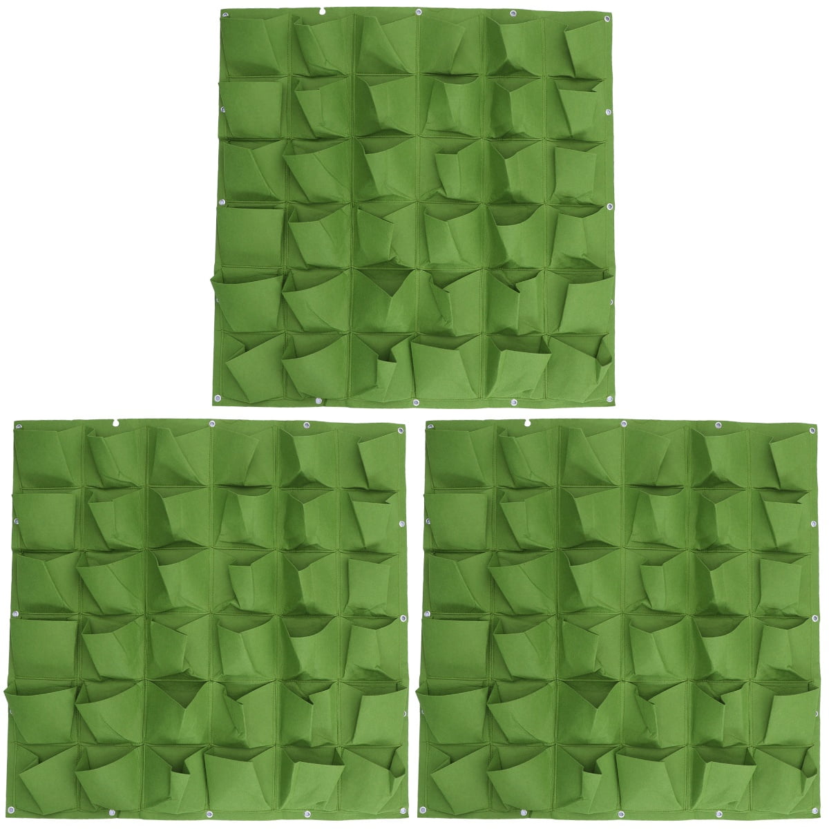 BERTDOMD 3pcs 36-Pockets Wall Mounted Planting Bag Creative Garden ...