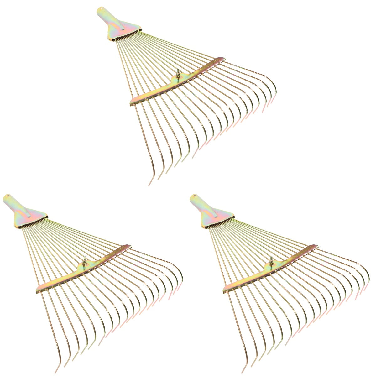 BERTDOMD 3pcs Garden Soil Leaves Rake Garden Agricultural Tool Foldable ...