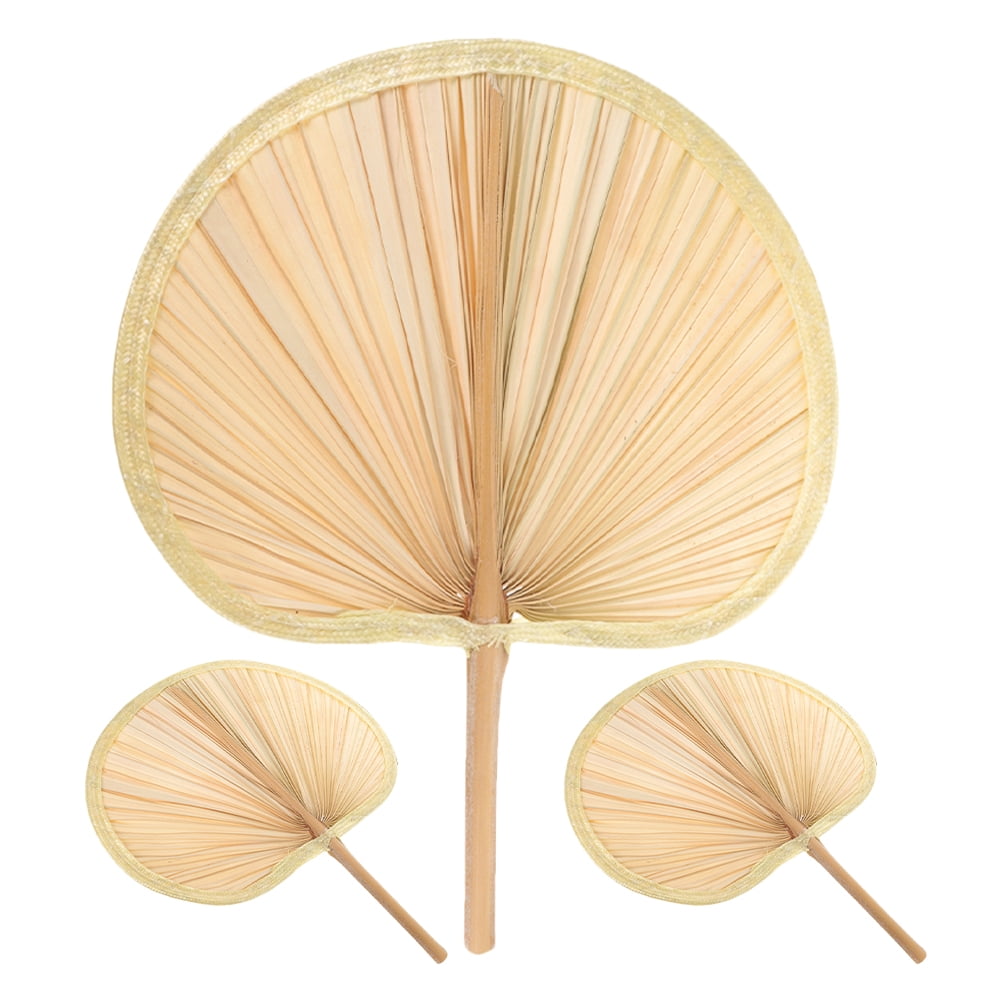 BERTDOMD 3pcs Handheld Fan Banana Leaf Fan Party Favors Traditional ...