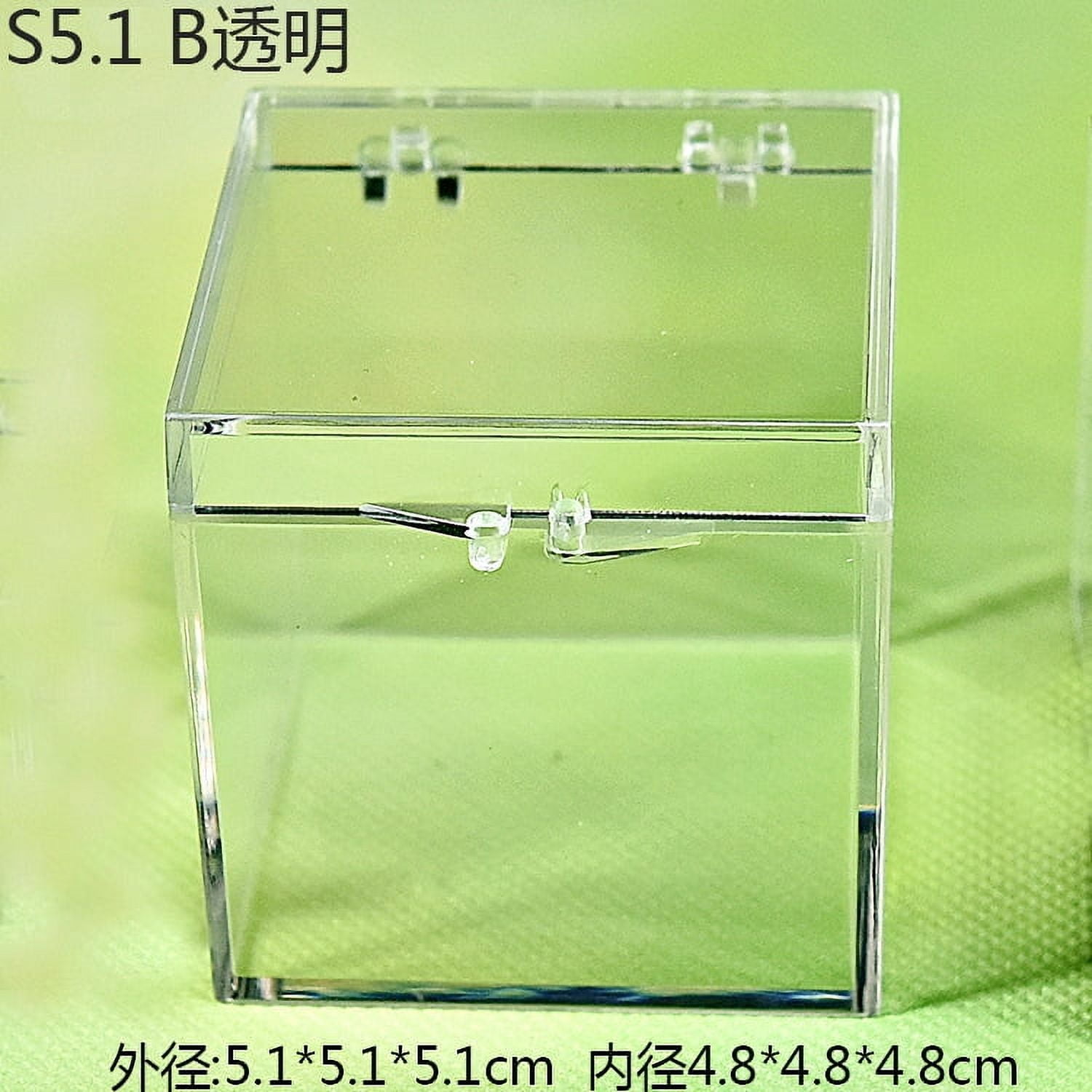 BERTDOMD 3pcs Transparent Mineral Sample Display Box Cube Specimen ...