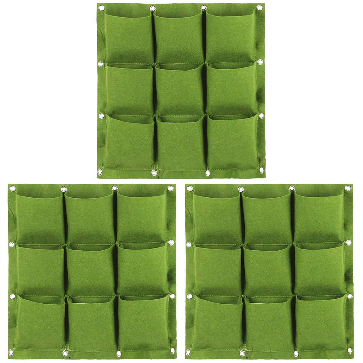 BERTDOMD 3pcs Vertical Hanging Wall Planter Hanging Planting Grow Bags ...