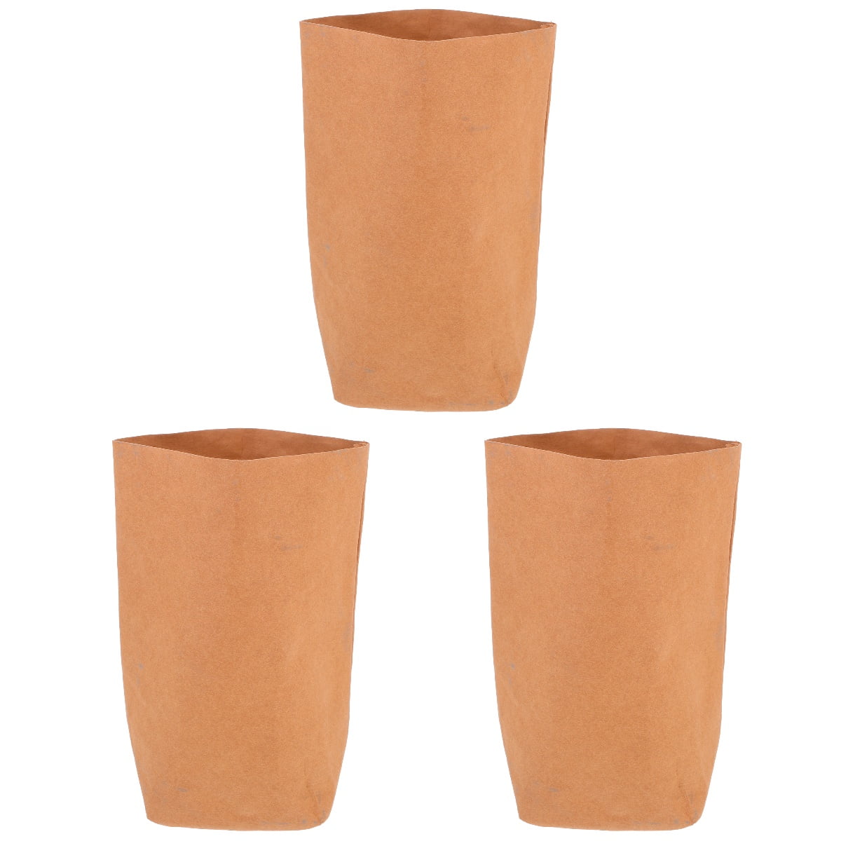 BERTDOMD 3pcs Craft Paper Plant Pots Set, Retro Style Flower Containers ...