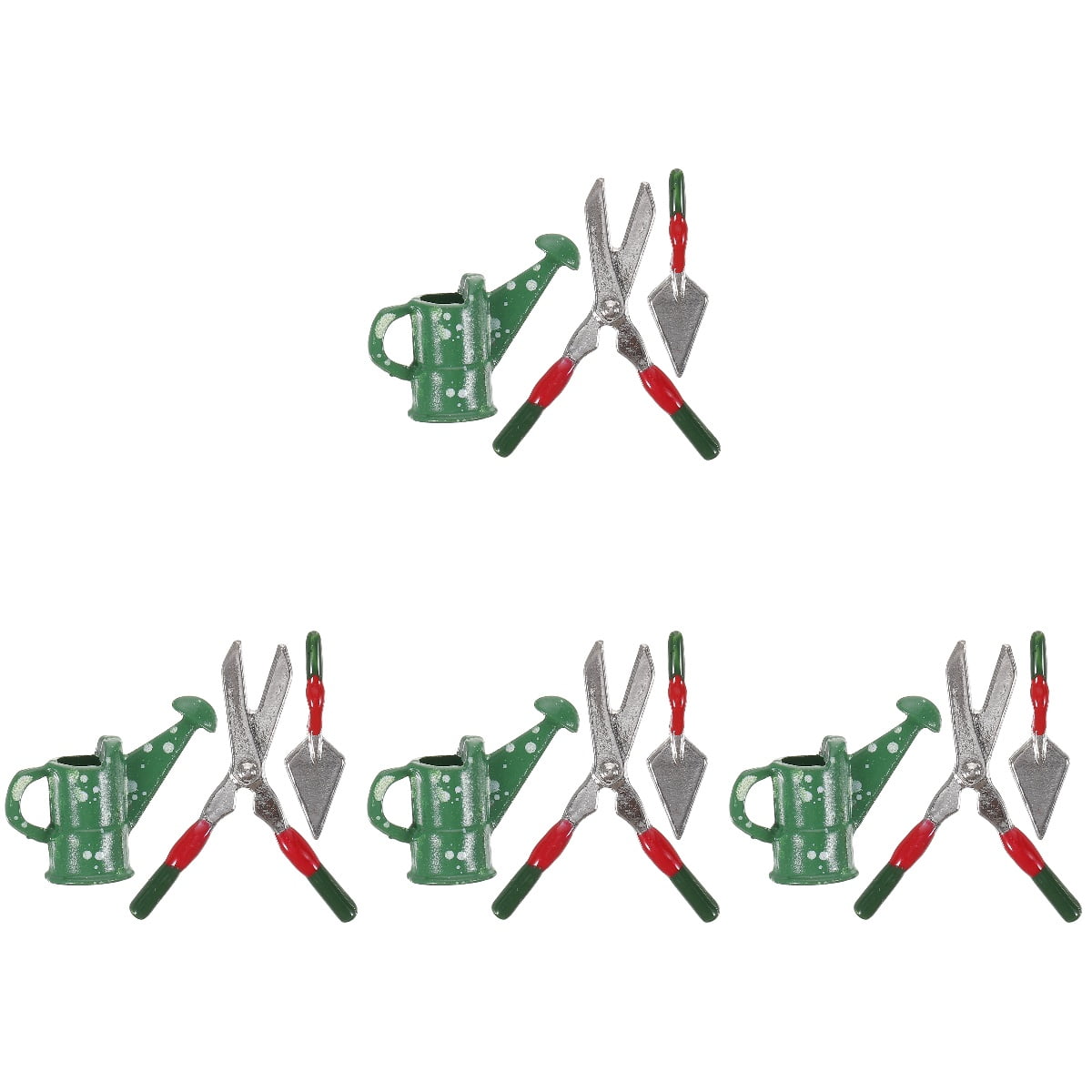 BERTDOMD 4 Sets Miniature Garden Tools Mini House Watering Can Scissors ...