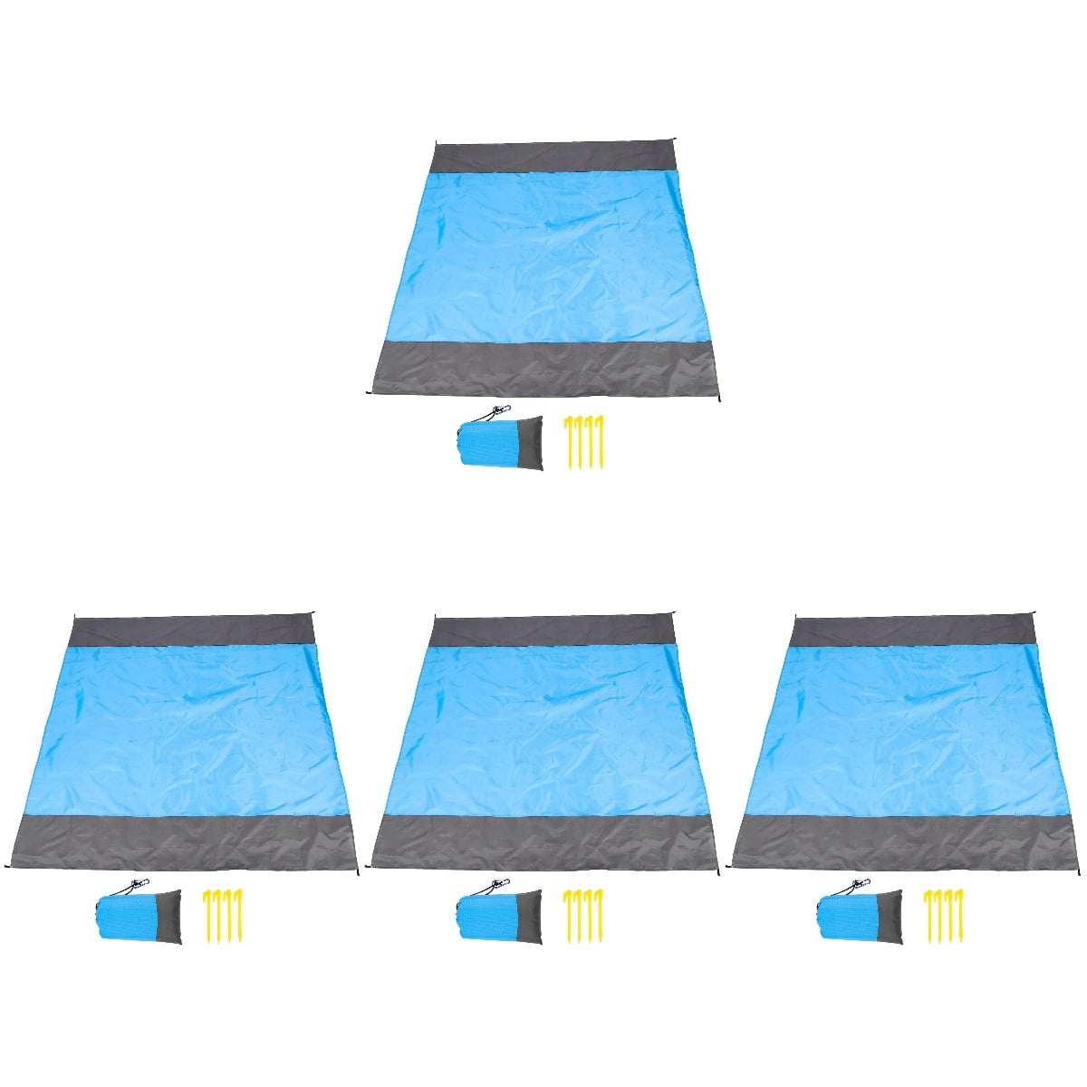 EXHUMKY BERTDOMD 4 Sets Outdoor Camping Mats Foldable Portable ...