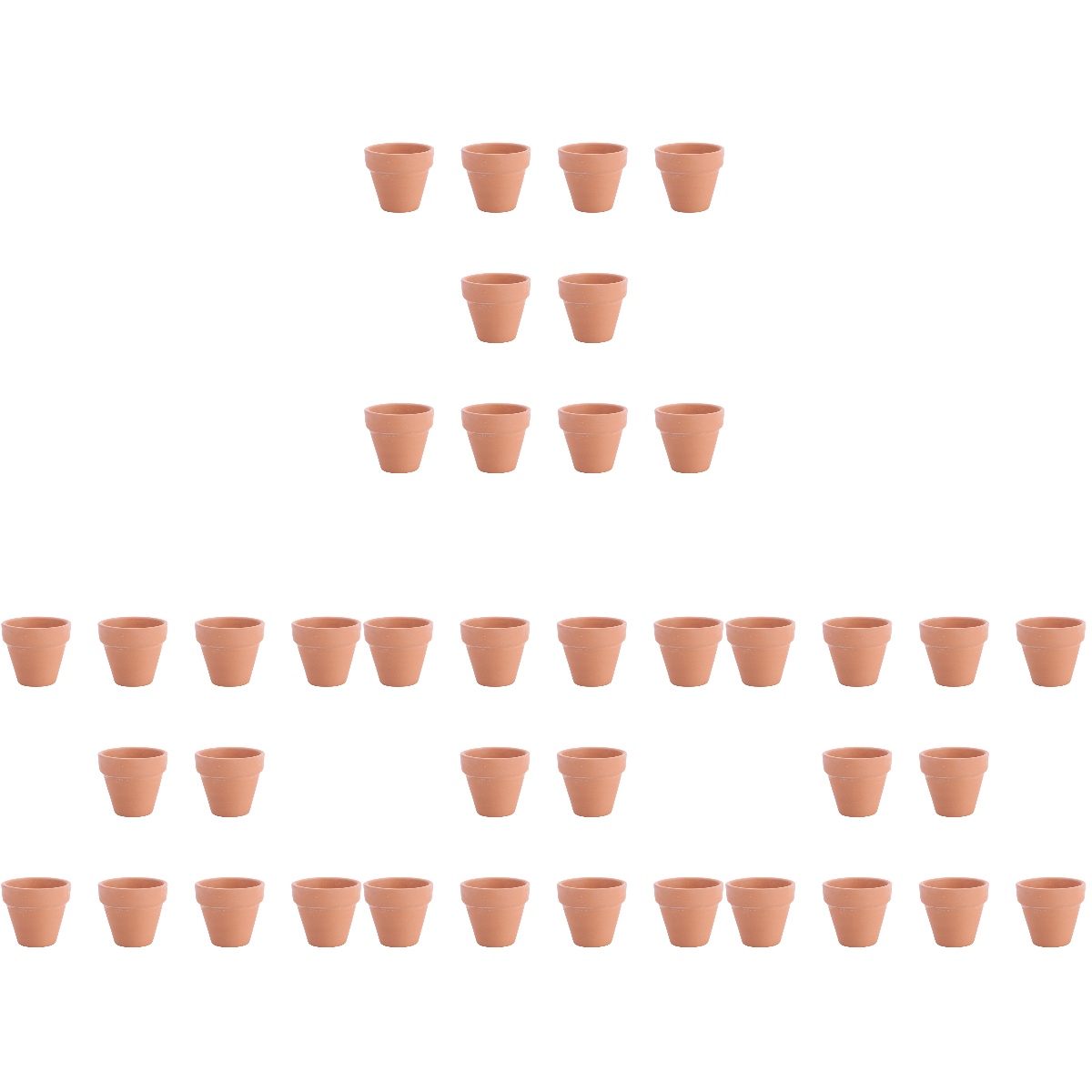 BERTDOMD 40 Pcs 5.5x5cm Small Mini Terracotta Pot Clay Ceramic Pottery ...