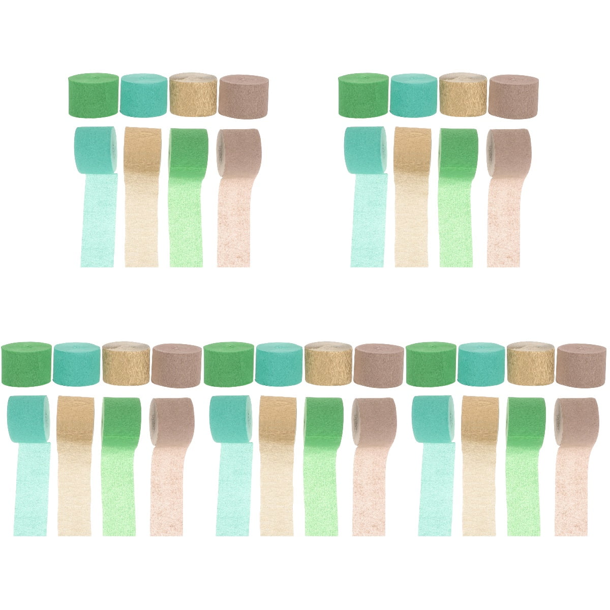 EXHUMKY Party Streamer Decorations Colored Crepe Paper Assorted Color ...