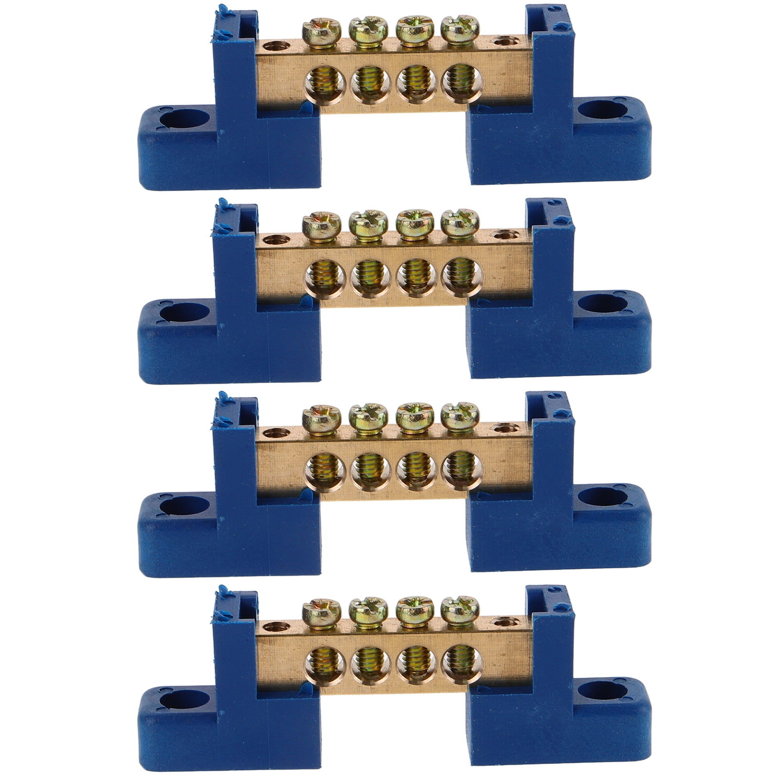 BERTDOMD 4Pcs Copper Grounding Bus Bars with Terminal Positions ...