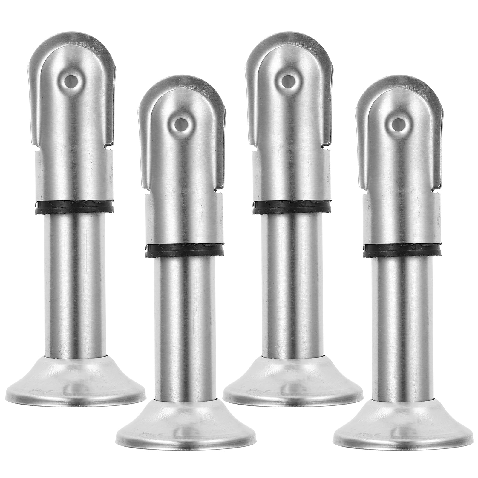 EXHUMKY Bathroom Partition Foot Stainless Steel Silver Durable Support ...