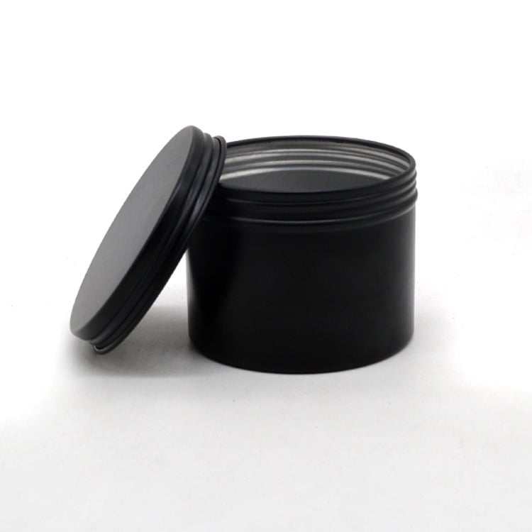 BERTDOMD 4pcs Black Round Metal Containers With Lids For Diy Candle ...
