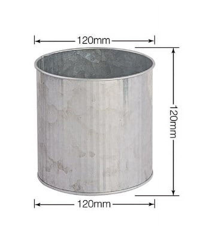 BERTDOMD 4pcs Galvanized Iron Flower Buckets Zinc Cylinder Vases With ...