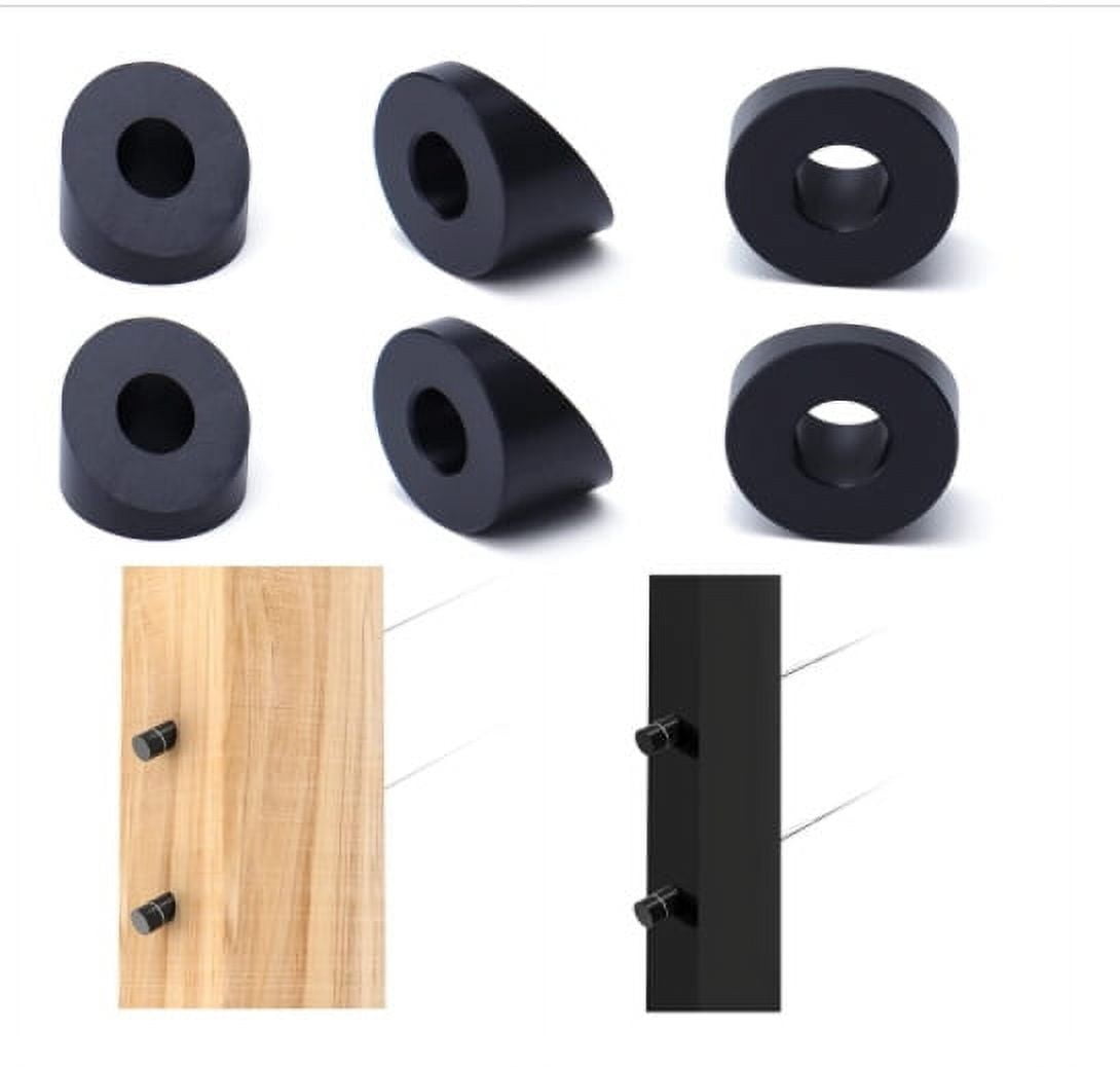 EXHUMKY Wire Rope Washer Stainless Steel Black for Kitchen DIY Cable ...