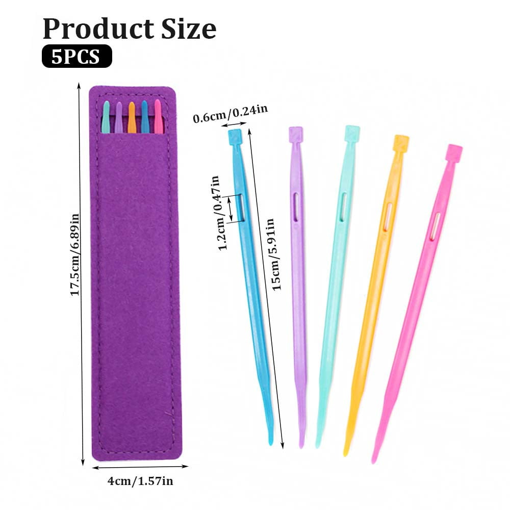 HEMOTON 4pcs Sewing Tool Set with Felt Storage Bag Portable ...