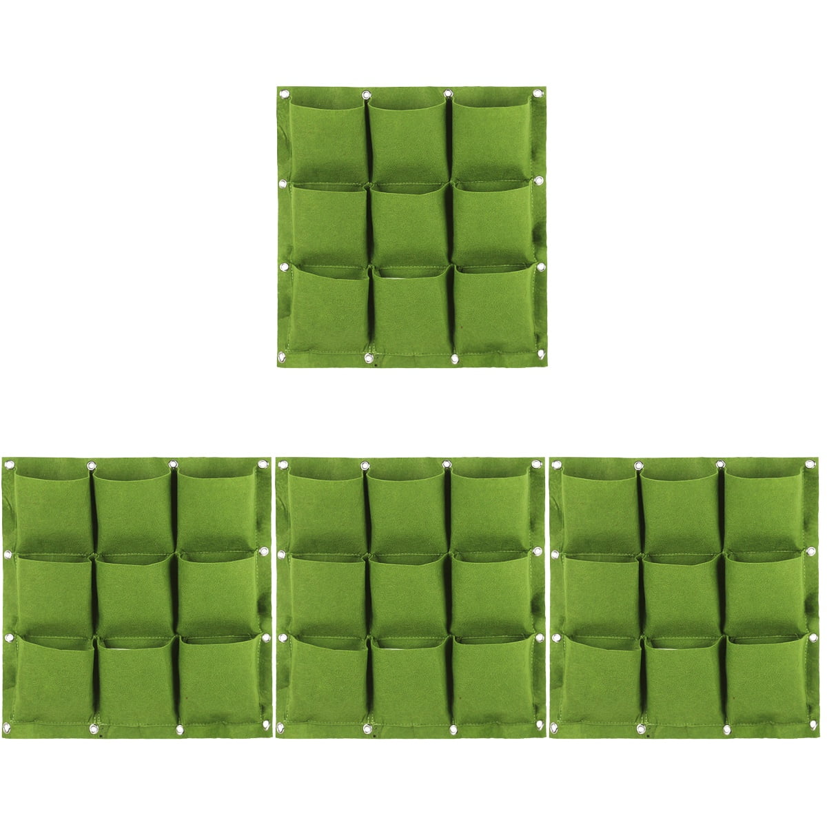 BERTDOMD 4pcs Vertical Hanging Wall Planter Hanging Planting Grow Bags ...