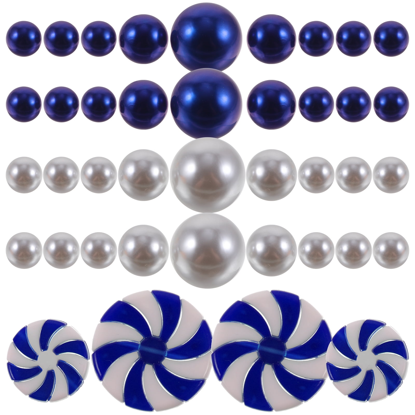 BERTDOMD 5 Sets Christmas Floating Charms Vase Filler Floating Candles ...
