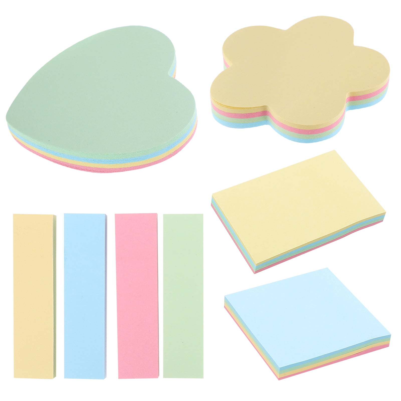 BERTDOMD 500pcs Sticking Power Memo Pads Office Memo Stickers Adorable ...