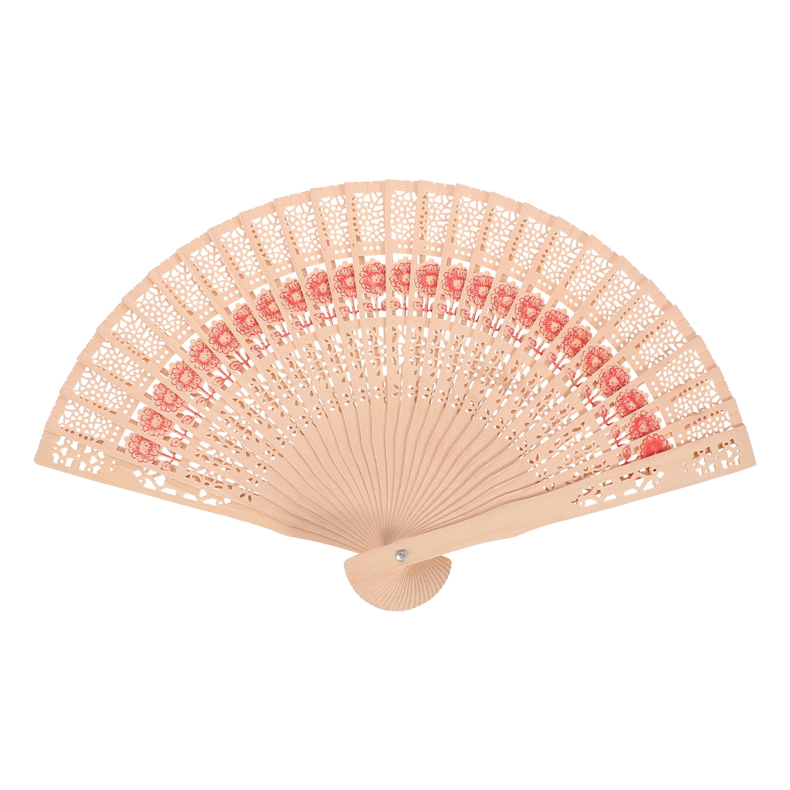 BERTDOMD 50pcs Chinese Hand Fans Bamboo Folding Fans Retro Hollowed ...