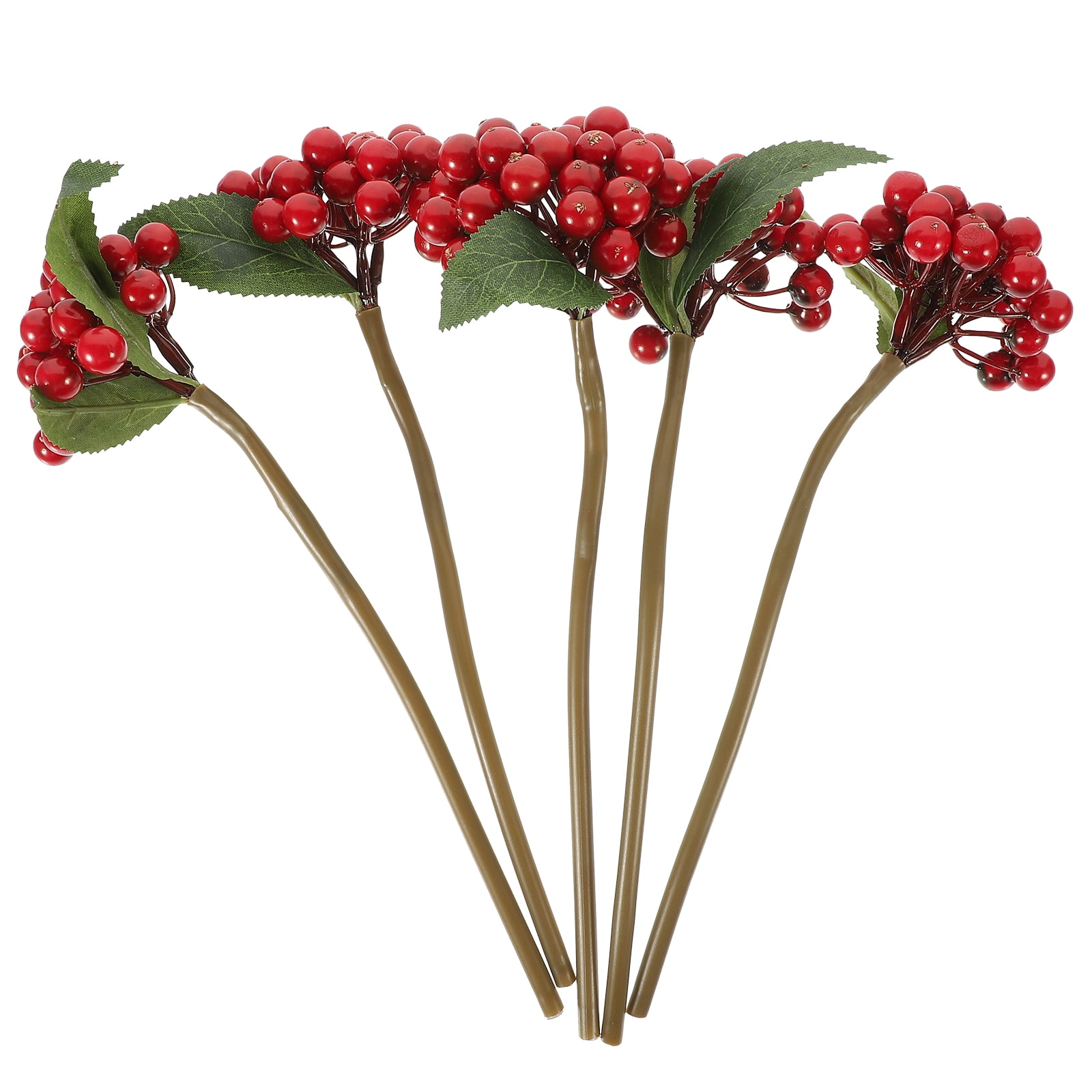 BERTDOMD 5pcs Highly Simulation Berry Stem Decoration Flower ...