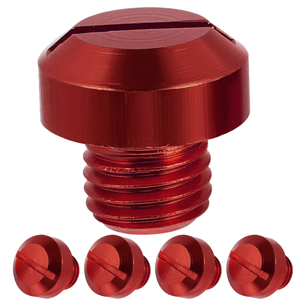 EXHUMKY 5pcs BERTDOMD Red Aluminum Motorcycle Handlebar Mirror Plugs ...