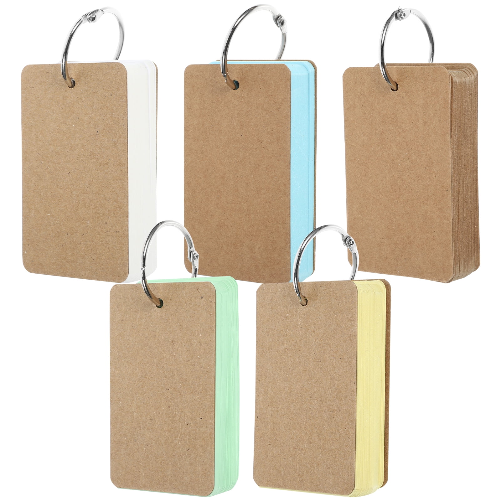 EXHUMKY BERTDOMD 6Set Portable Flashcards Mini Rectangular Design for ...