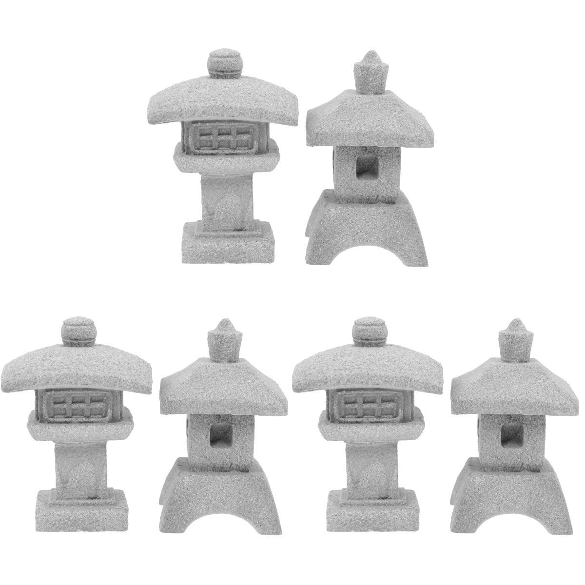 BERTDOMD 6 pcs Simulated Sandstone Crafts Lifelike Stone Model Bonsai ...
