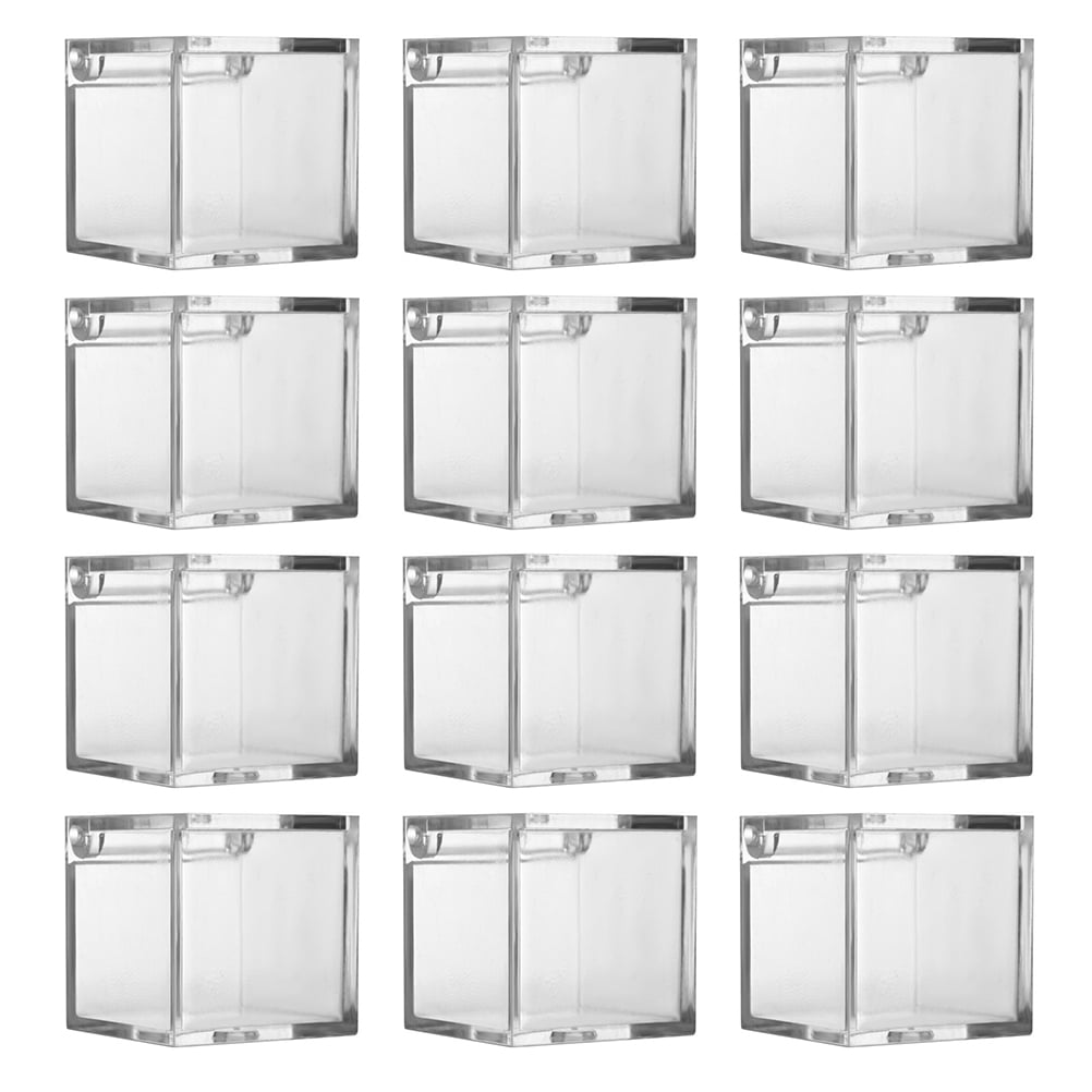 BERTDOMD 6pcs Clear Small Square Candy Box with Lid for Party Favors 4 ...