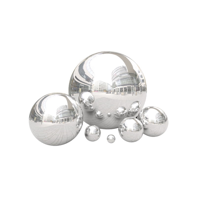 BERTDOMD 6pcs Gazing Ball, Stainless Steel Polished Garden Sphere Balls ...