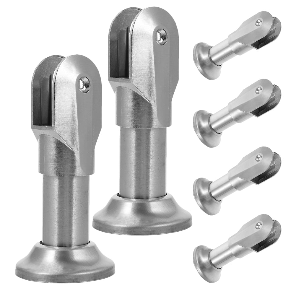 HEMOTON 6pcs Public Restroom Partition Fittings Stainless Steel ...