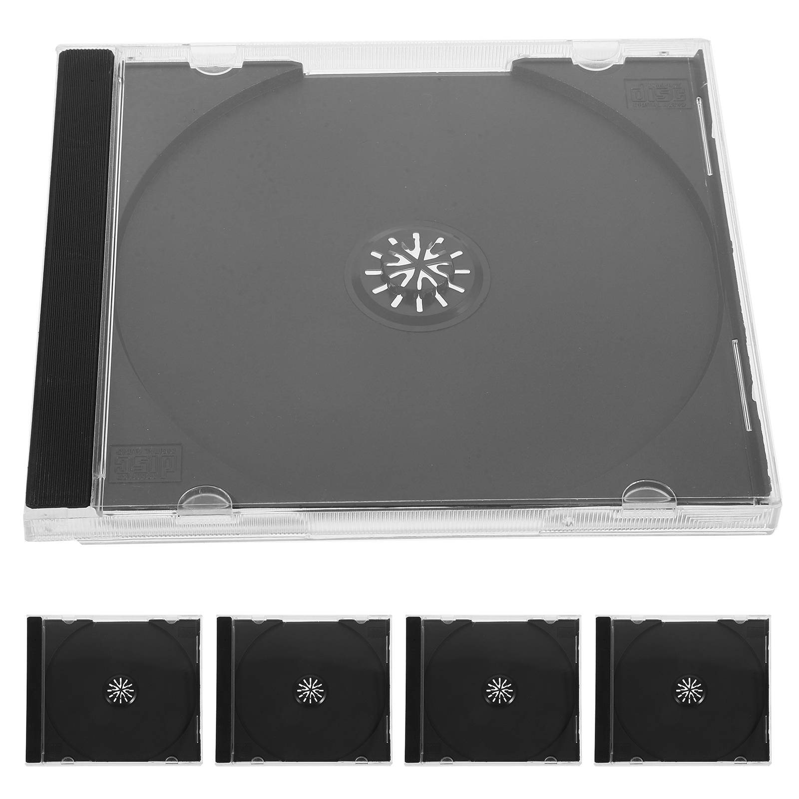 BERTDOMD 7pcs Cd Storage Boxes Replacement Dvd Disc Reusable Case Cd ...