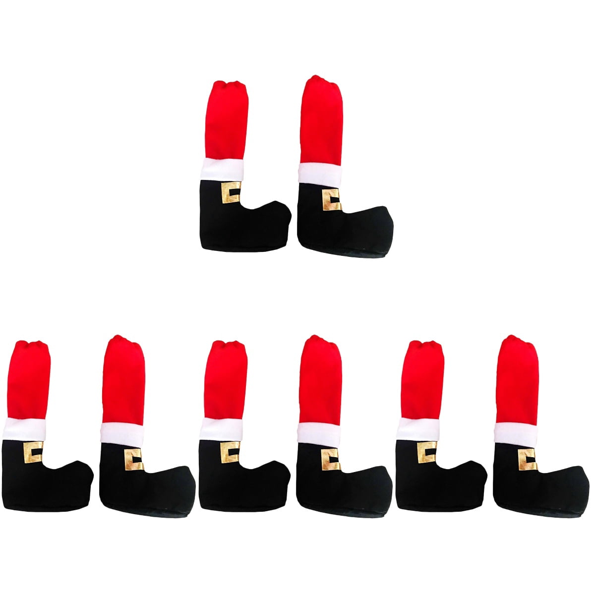 BERTDOMD Christmas Chair Leg Covers Santa Claus Feet Floor Protectors ...