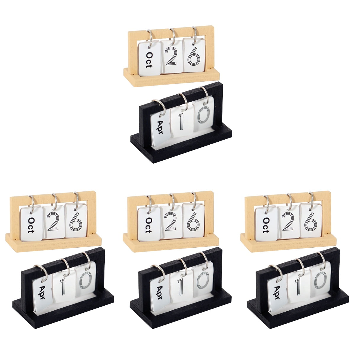 BERTDOMD 8-Piece Miniature Calendar Set for Dollhouse, Table Calendar ...