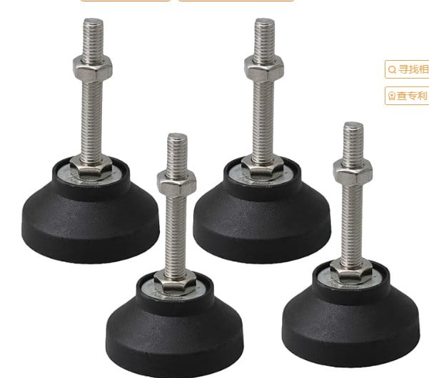 BERTDOMD 8Pcs Adjustable Furniture Levelers Heavy Duty Carbon Steel ...