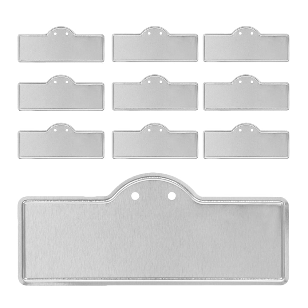 BERTDOMD 8pcs Aluminum Tree Tags Metal Plant Labels Sign Solid Stamping ...