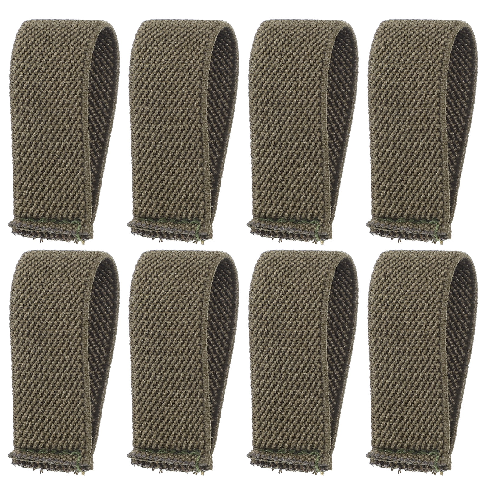 BERTDOMD 8pcs Elastic Belt Keepers Backpack Straps Holders Webbing ...